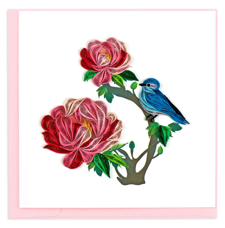 Peony Quilling Card – Once Upon a Bookstore